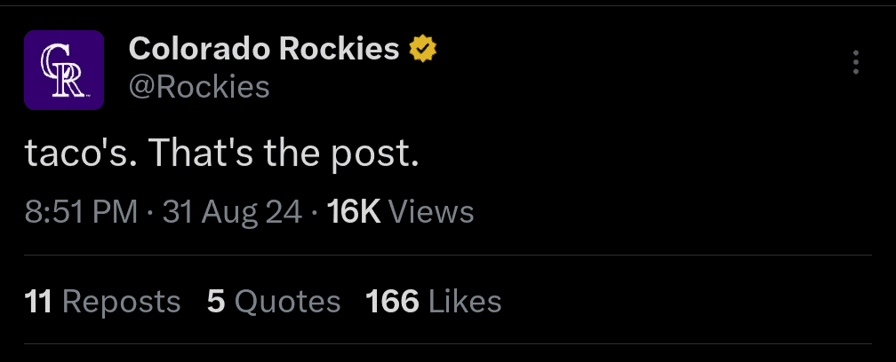Taco Bell Rockies Special